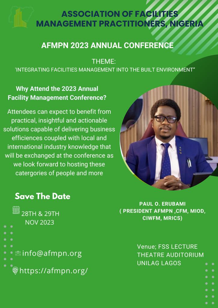 AFMPN 2023 Conference & Exhibition - Facility Lead